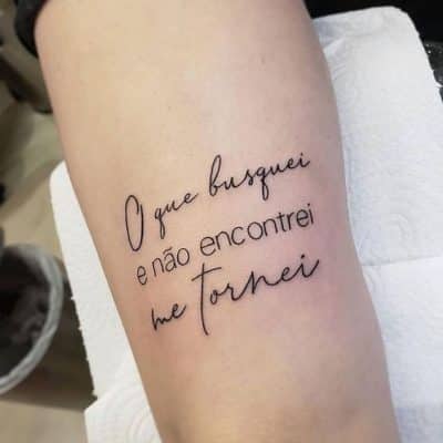Tatuagens De Frases Inspirações Criativas E Significados