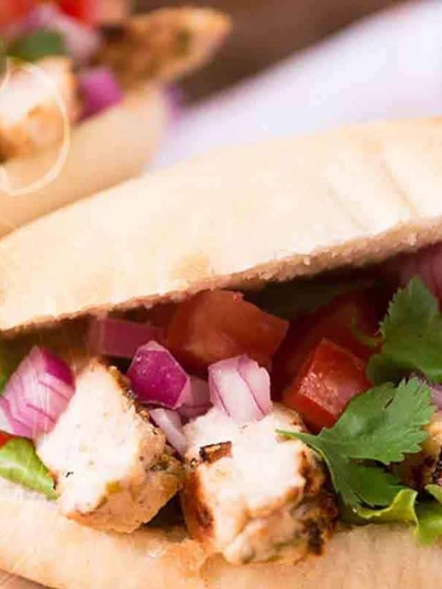 Receita de Sanduíche grego de frango